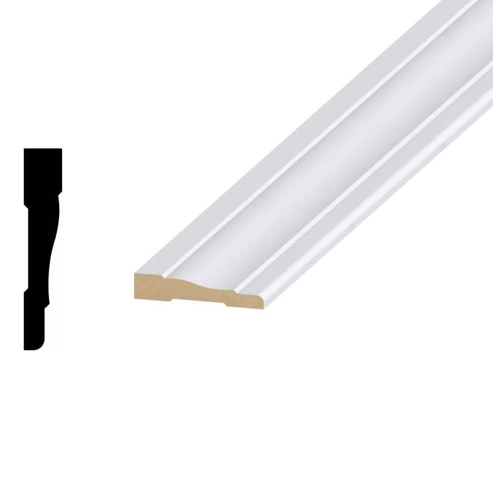 American Wood Moulding WM444 5/8 in. x 3-1/8 in. Primed MDF Colonial C ...