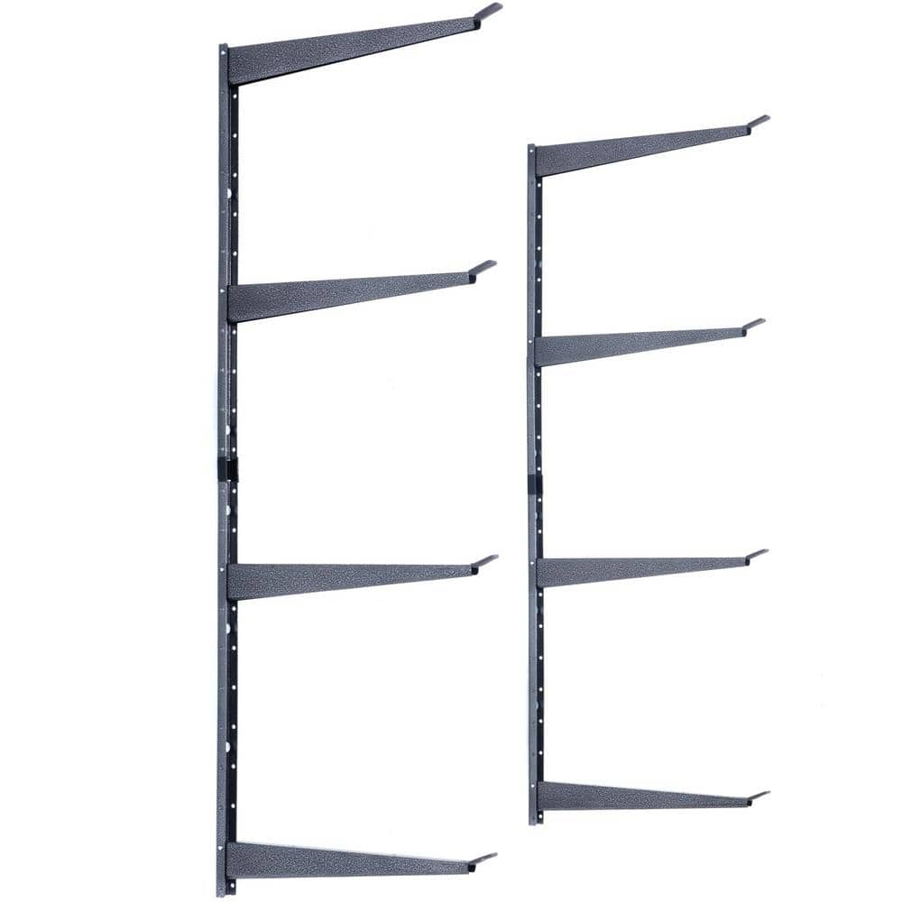 Angel Sar Heavy Duty 4-Tier Lumber Storage Rack with Fully Adjustable ...