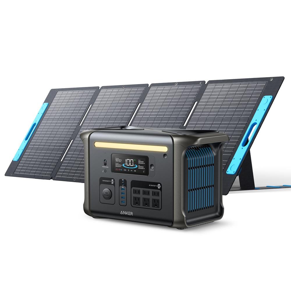 Anker 1800W Output/2400W Peak SOLIX F1500 Push Button Start Solar Gene ...