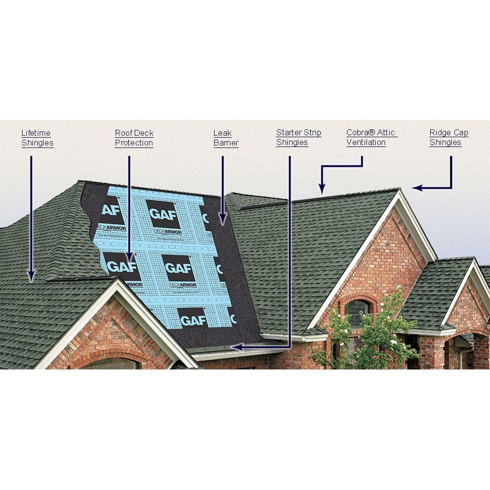 GAF Slateline Antique Slate Designer Laminated Shingles - 33.3 sq. ft ...