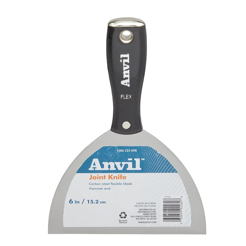 Anvil 6 in. Steel Joint Knife with Plastic Handle and Hammer End ...