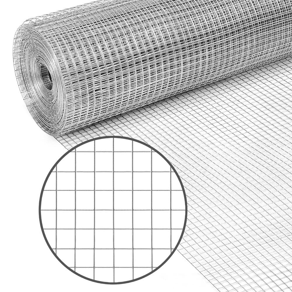 ATENGNES 48 in. x 100 ft. 19 Gauge Galvanized 1/2 in. Chicken Wire Har ...
