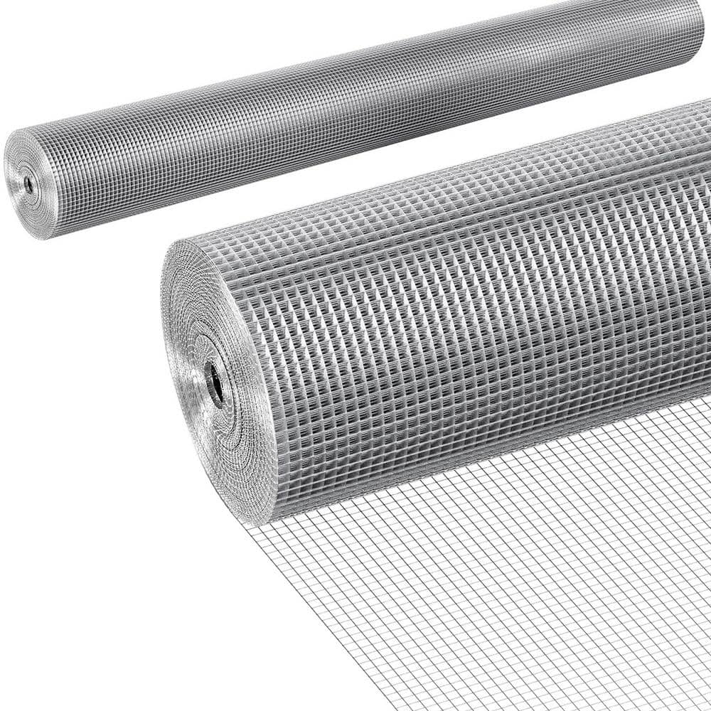 ATENGNES 48 in. x 100 ft. 23-Gauge Galvanized 1/4 in. Chicken Wire Har ...