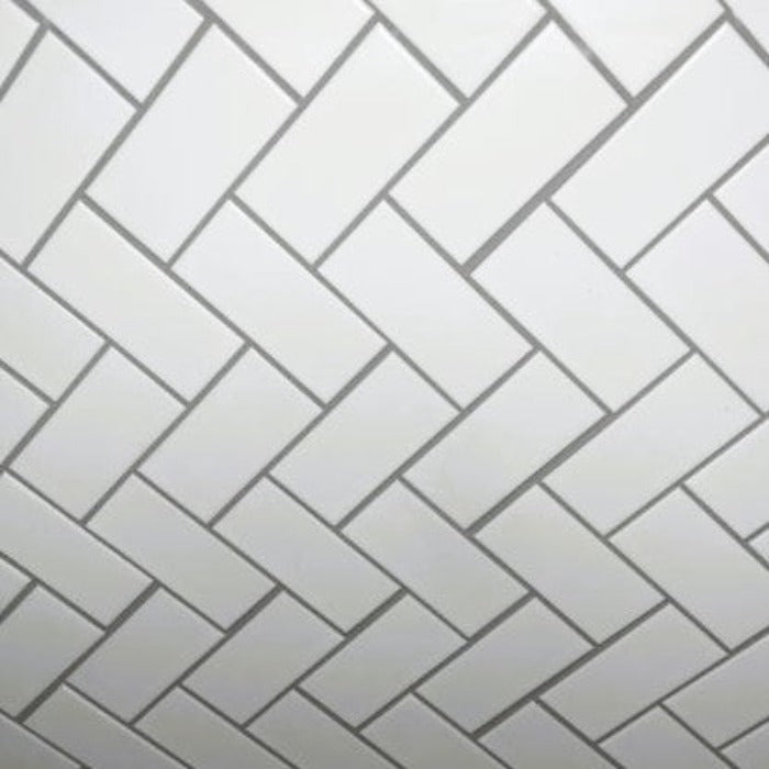 Hudson 11-in x 11-in Glossy Porcelain Herringbone Subway Wall Tile (1 ...