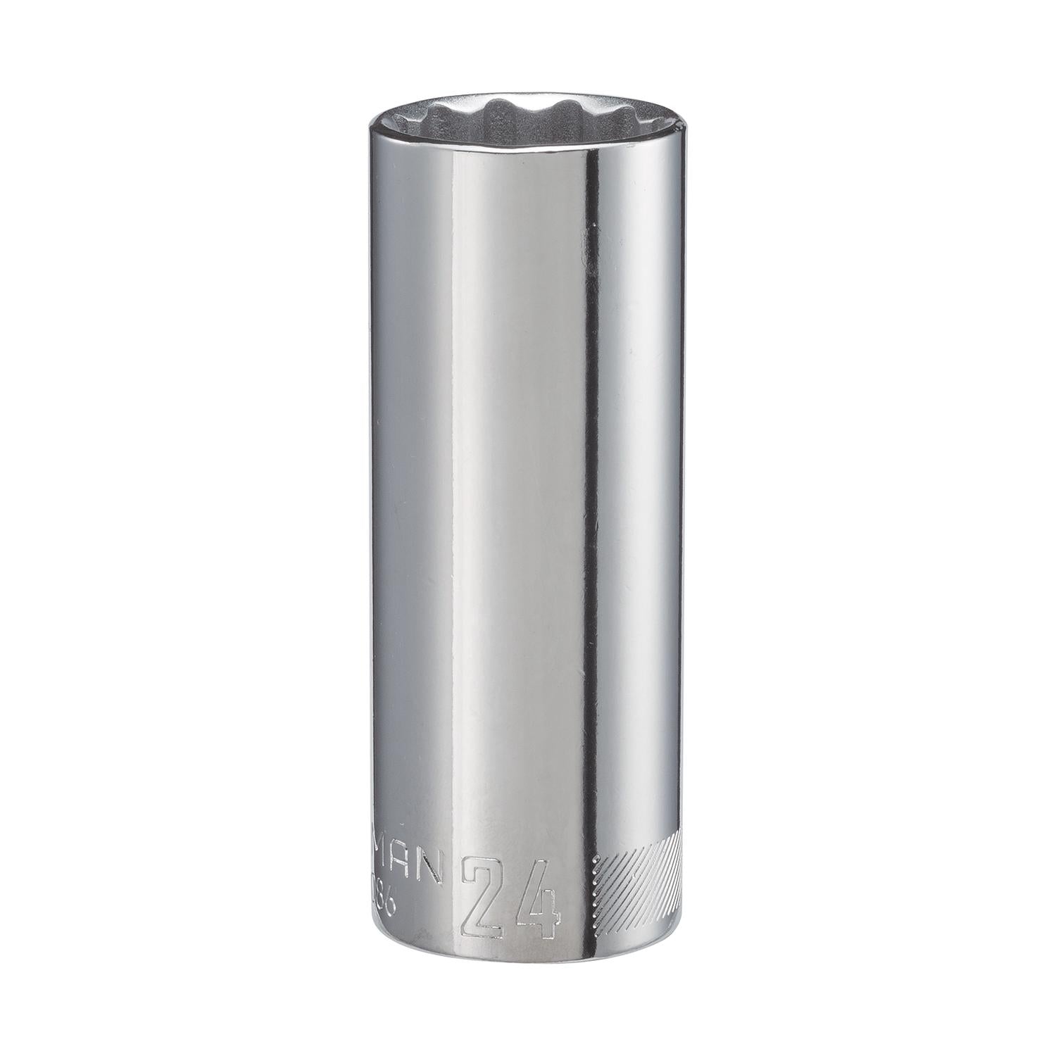 Craftsman 24 mm Deep Socket, 1/2 in. Drive, 12 Point – Super Arbor