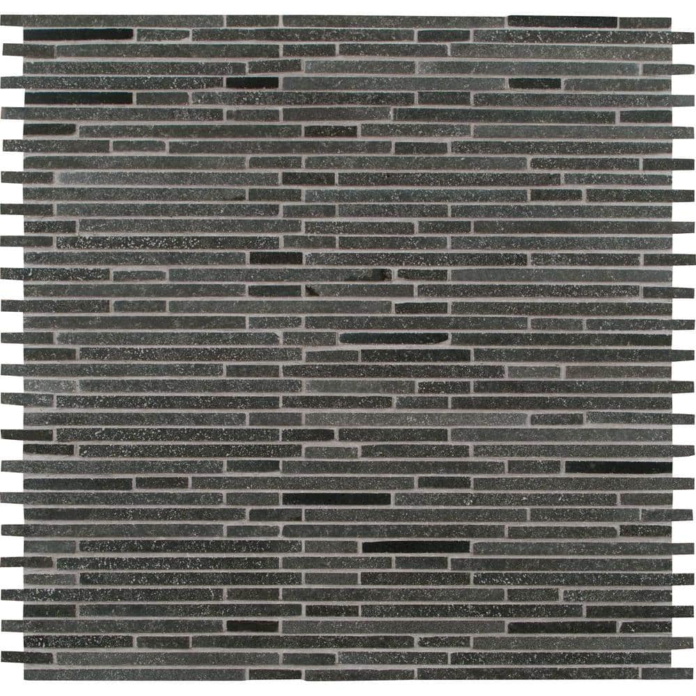 MSI Basalt Blue 12 in. x 12 in. Honed Basalt Patterned Look Wall Tile ...