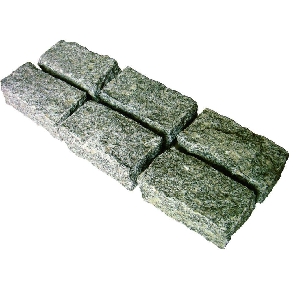MSI Belgium Block 4 in. x 8 in. Granite Cobble Stone (216 Pieces/47.52 ...