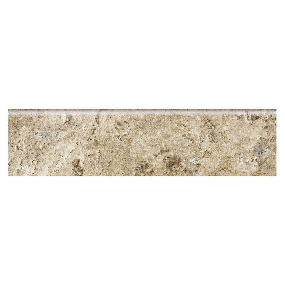 Marazzi Travisano Trevi 3 in. x 12 in. Porcelain Bullnose Trim Floor a ...