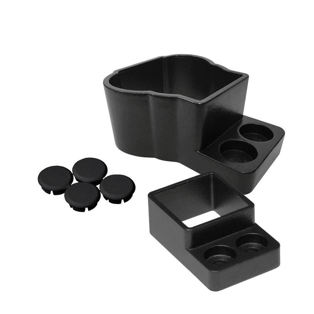 Aria Railing Straight Wall Mount Attach Kit in Black – Super Arbor