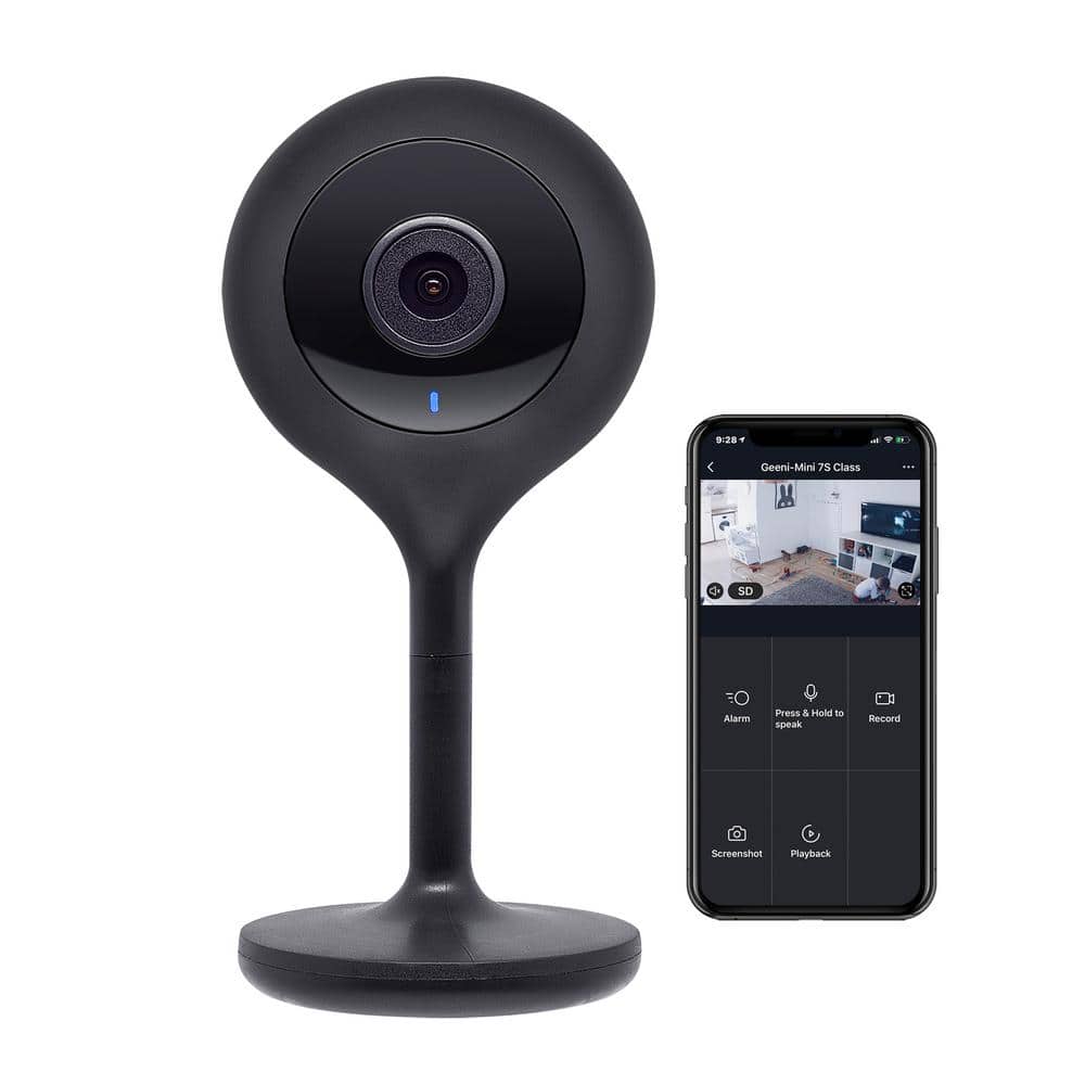 Geeni Look 1080p Smart Wi-Fi Security Camera HD, Black – Super Arbor