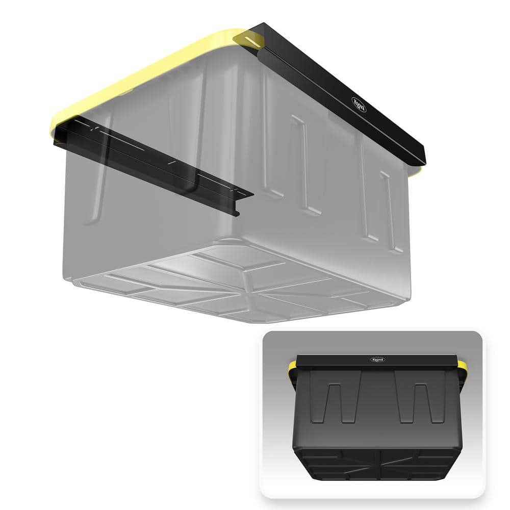 KOOVA 3 in. W x 2 in. H x 26 in. D 1-Bin Rack Adjustable Height Overhe ...