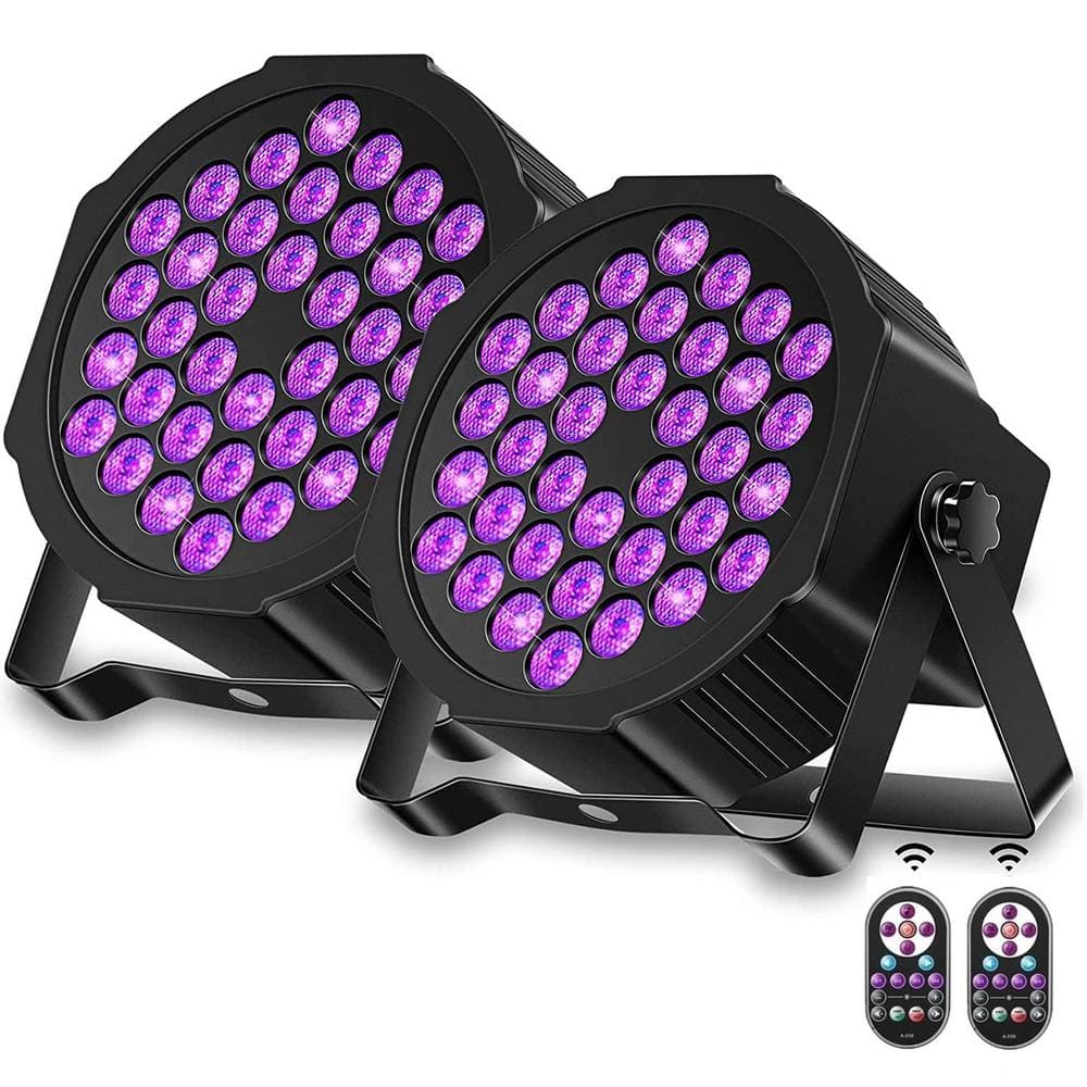 Lukyamzn Black Lights, 36LED UV Lights Blacklight with Glow with DMX a ...