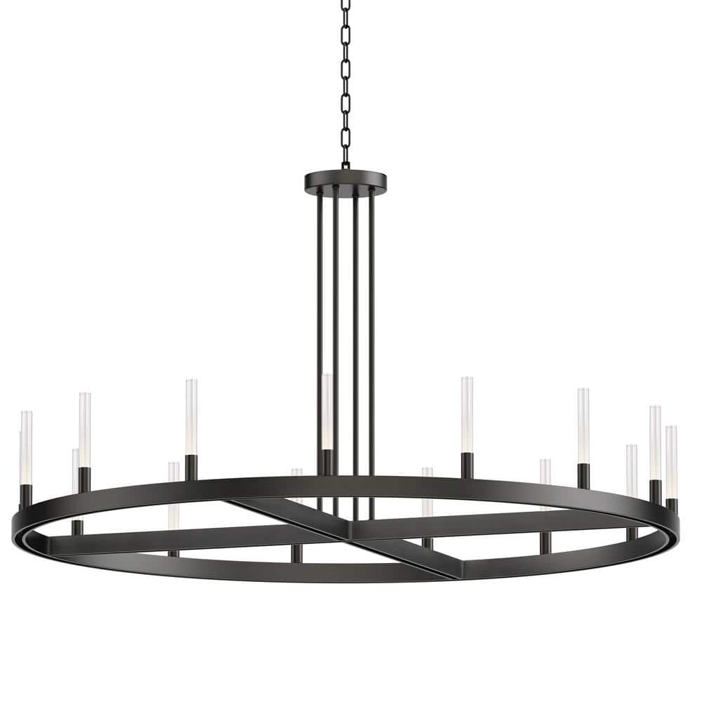 Maxim Lighting Ovation 15-Light Integrated LED Black Chandelier – Super ...