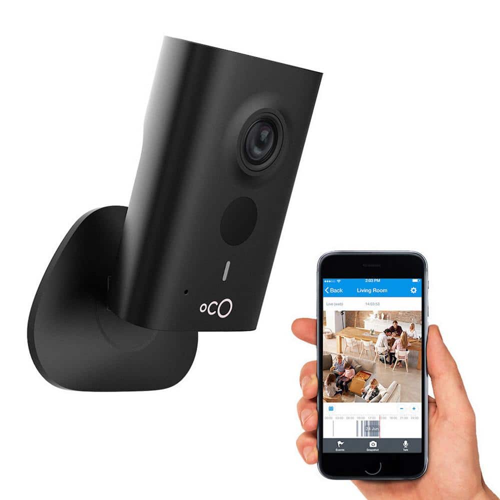 Oco HD 960p Indoor Video Surveillance Security Camera with SD Card, Cl ...