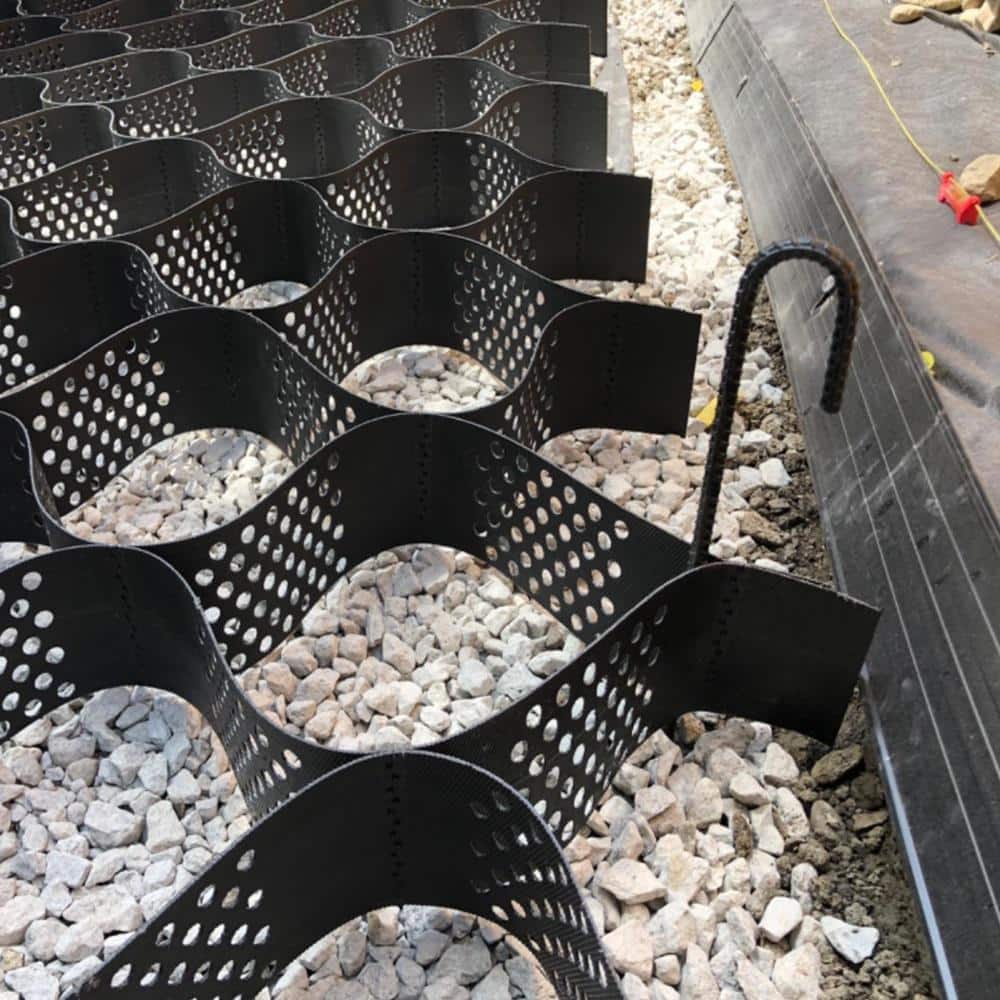 Wellco 10 ft. x 26 ft. x 2 in. S Series Plastic Ground Geo Grid Drivew ...