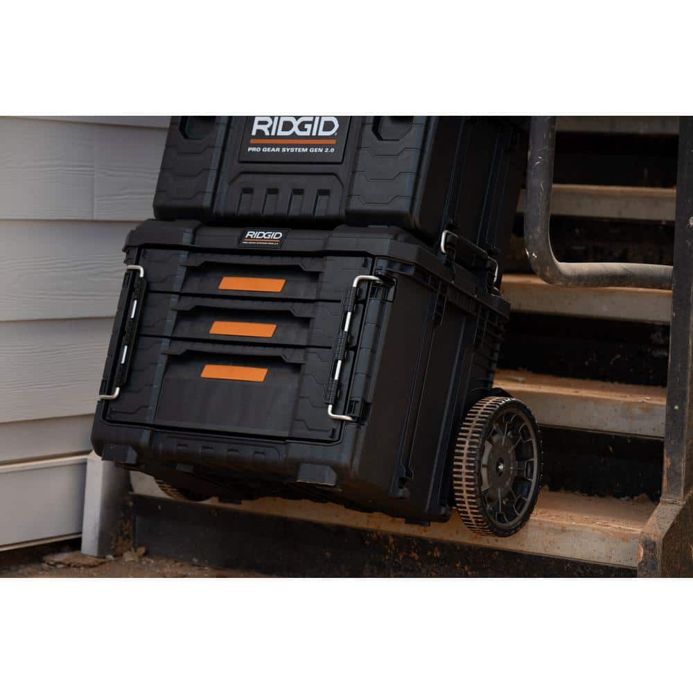RIDGID Pro Gear System Gen 2.0 XL 3-Drawers Water and Dust Resistant D ...
