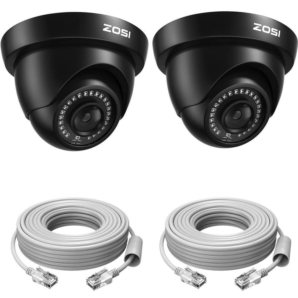 ZOSI ZM4295P 5 MP Wired PoE Add-On IP Security Camera, 80 ft. Night Vi ...