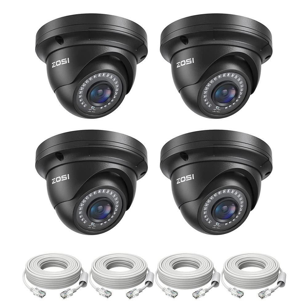 ZOSI ZM4295E 5MP Wired PoE Add-On IP Security Camera, 80 ft. Night Vis ...
