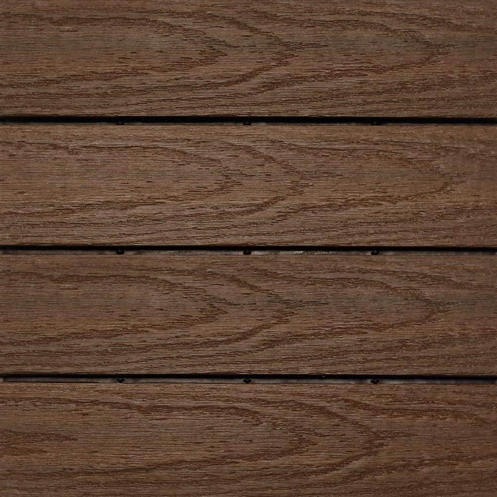 NewTechWood UltraShield Naturale 1 ft. x 1 ft. Quick Deck Outdoor Comp ...