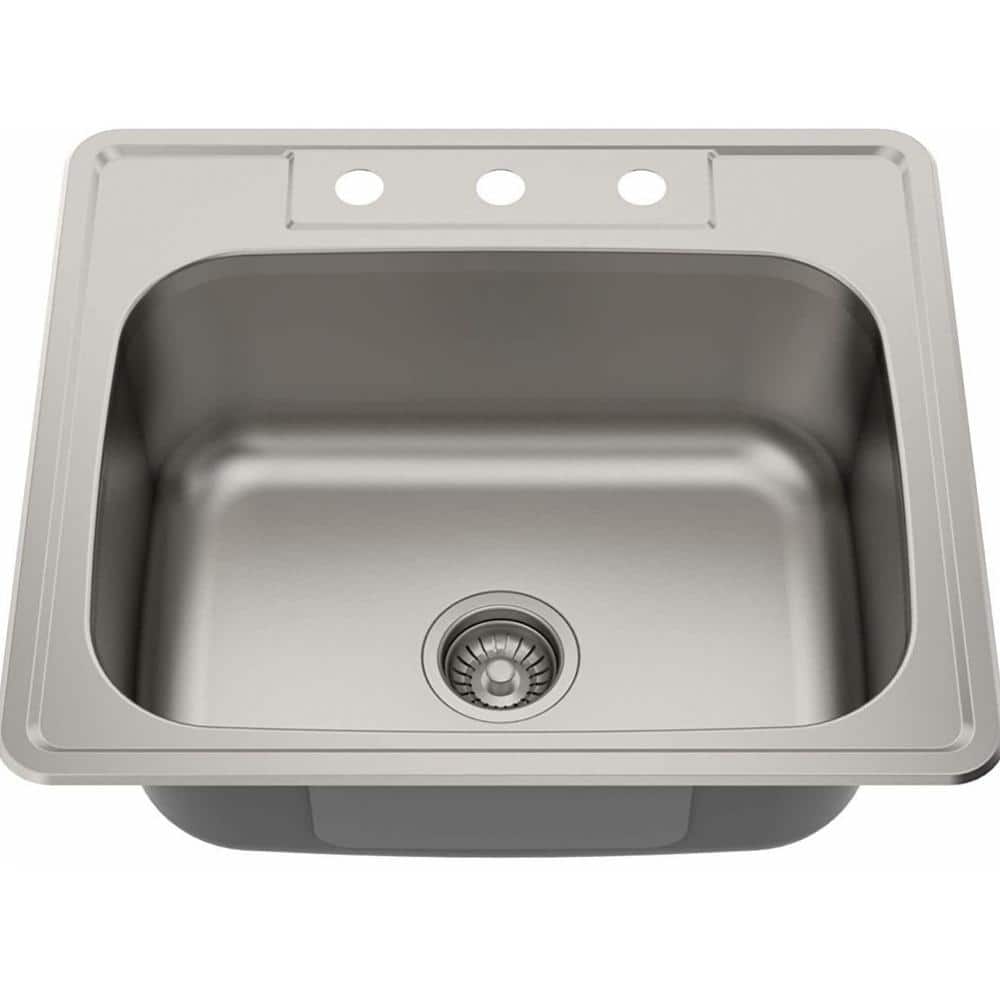 Stainless Steel Farmhouse Apron Front Laundry Sink - 25 in. x 22 in. x ...