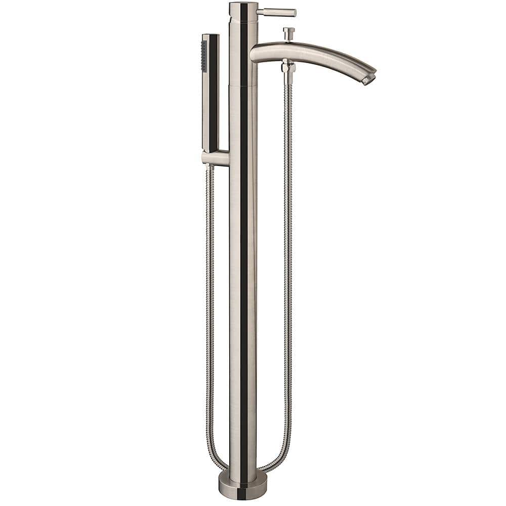 Wyndham Collection Taron Freestanding Tub Faucet, Brushed Nickel ...