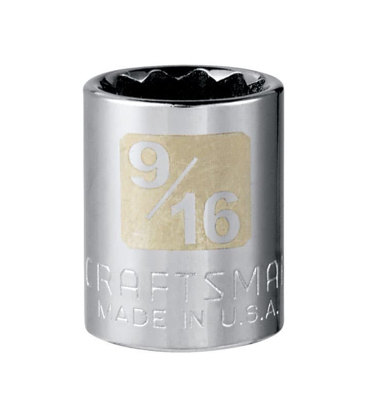 Craftsman 9/16 in. SAE 12 Point Standard Socket – Super Arbor