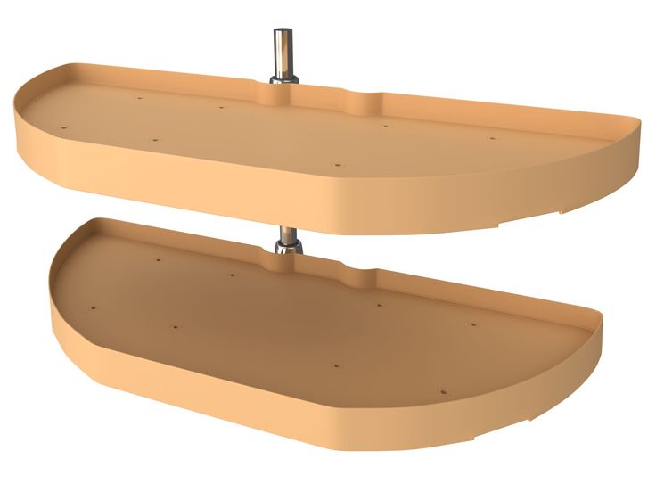 Rev-A-Shelf 2-Tier Plastic Half Moon Cabinet Lazy Susan – Super Arbor