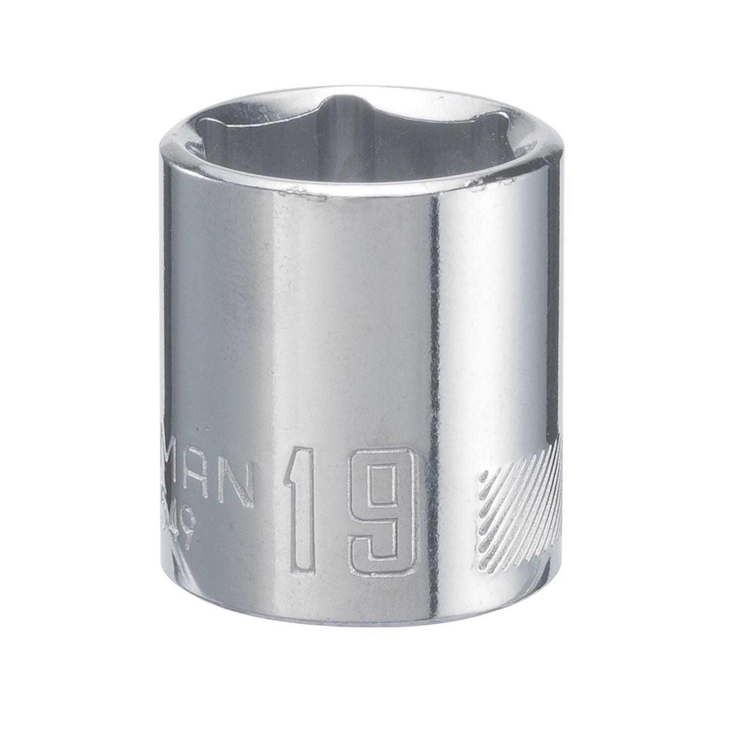Craftsman 19mm 6-Point Shallow Socket, 3/8-inch Drive – Super Arbor