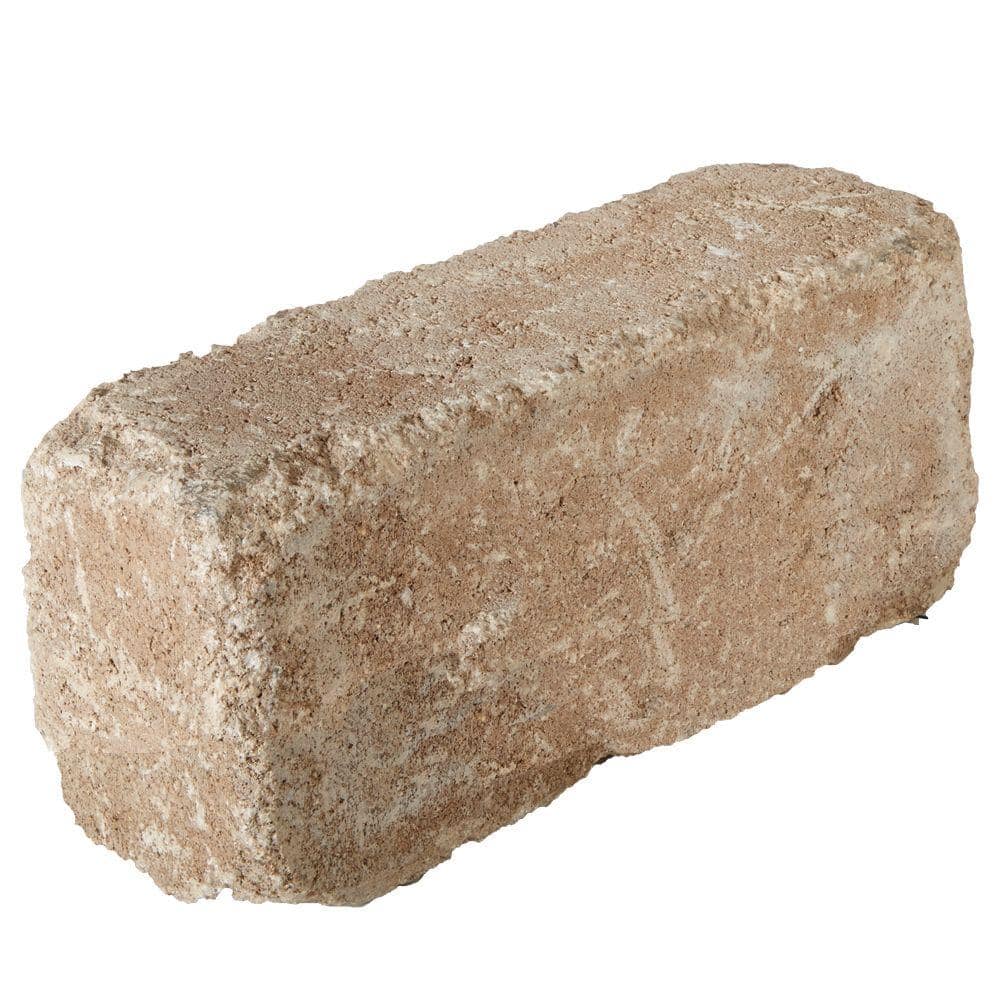 Pavestone RumbleStone Plank 10.5 in. x 3.5 in. x 3.5 in. Cafe Concrete ...