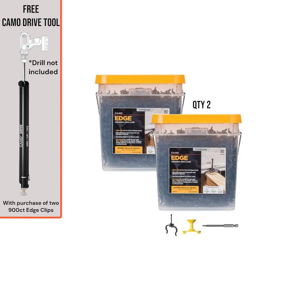 CAMO Edge Clip and Drive Decking Tool Stainless Steel Hidden Deck Fast ...
