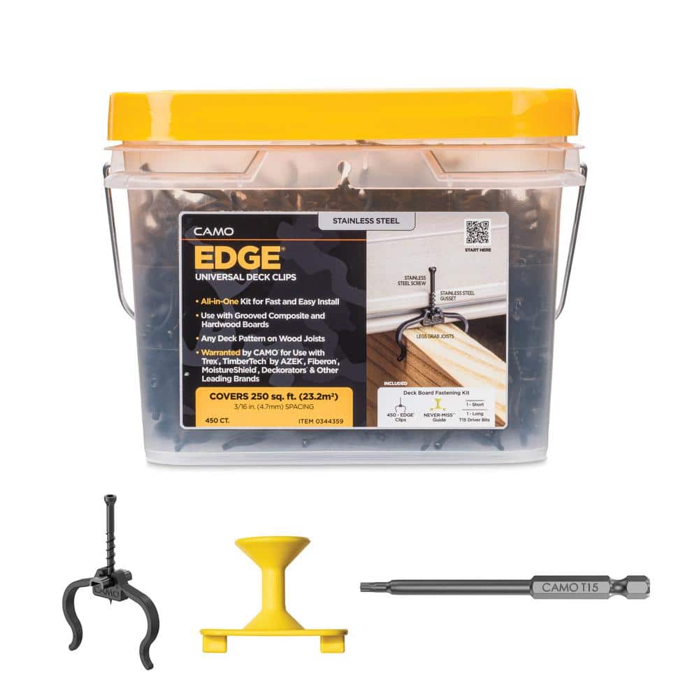 CAMO EdgeClip Hidden Deck Fastener (450-Count) – Super Arbor
