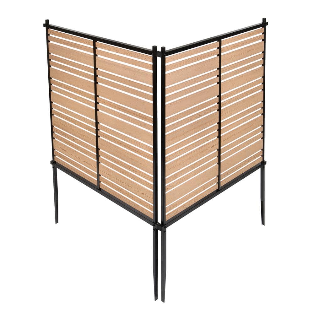 Enclo Privacy Screens Bedford 3.5 ft. x 3 ft. Cedar Vinyl Privacy Scre ...