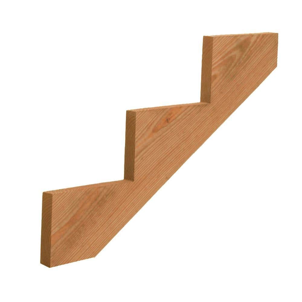 ProWood 3-Step Pressure-Treated Cedar-Tone Pine Stair Stringer – Super ...