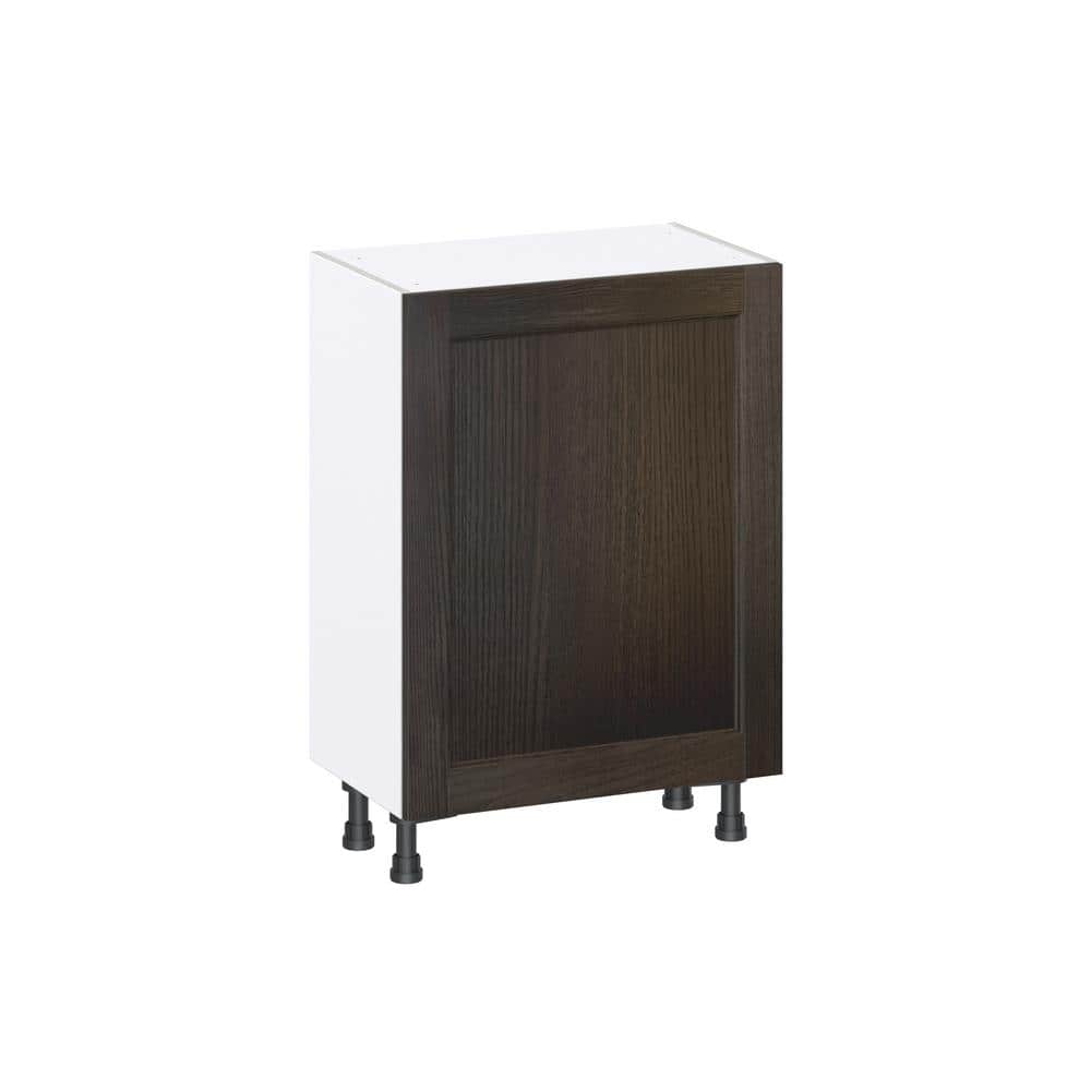J COLLECTION Lincoln Chestnut Solid Wood Assembled Shallow Base Kitche ...