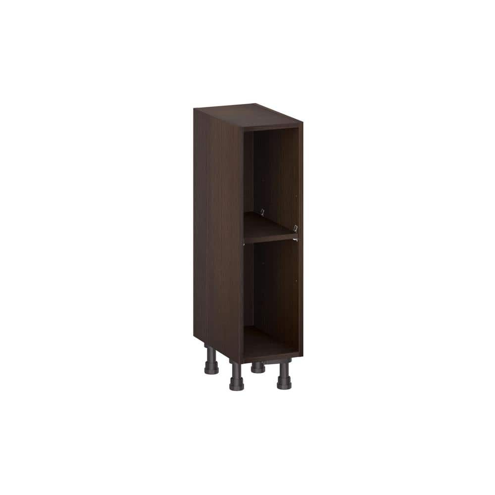 J COLLECTION Lincoln Chestnut Solid Wood Assembled Base Open Kitchen C ...