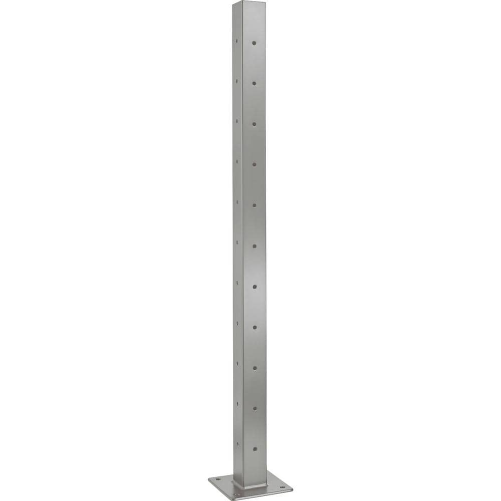 CityPost Deck Corner Post: 36 in. Base Mount: Grey – Super Arbor