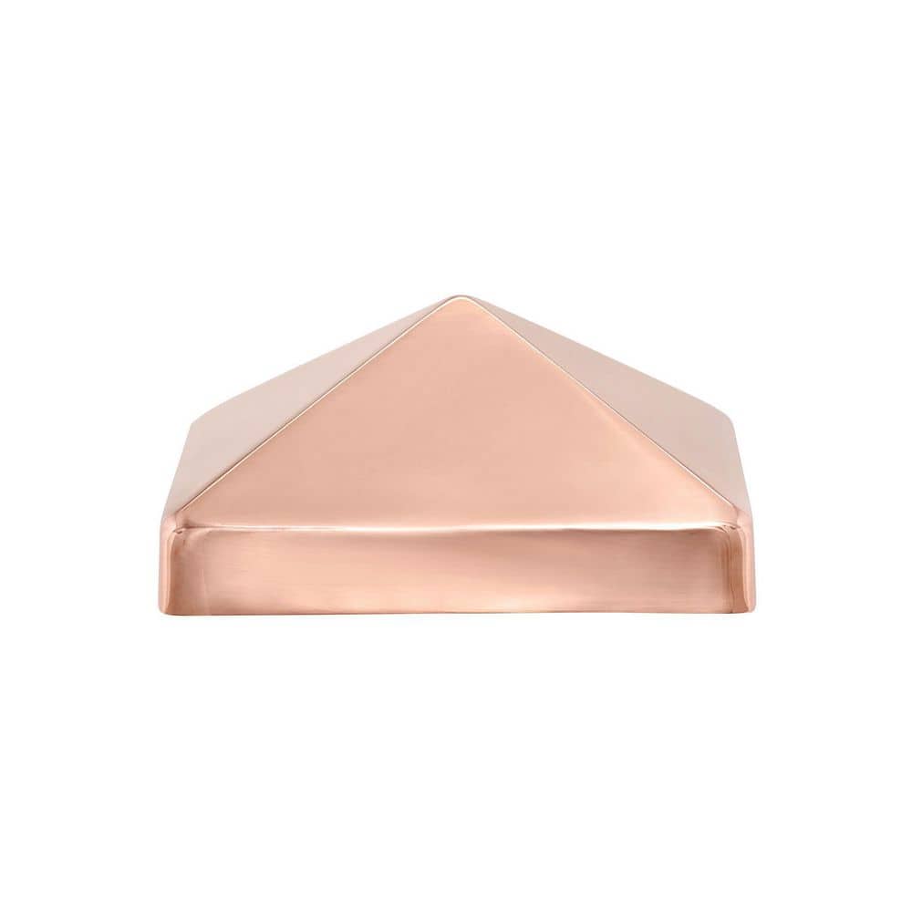 Protectyte 6 in. x 6 in. Copper Pyramid Slip Over Fence Post Cap ...