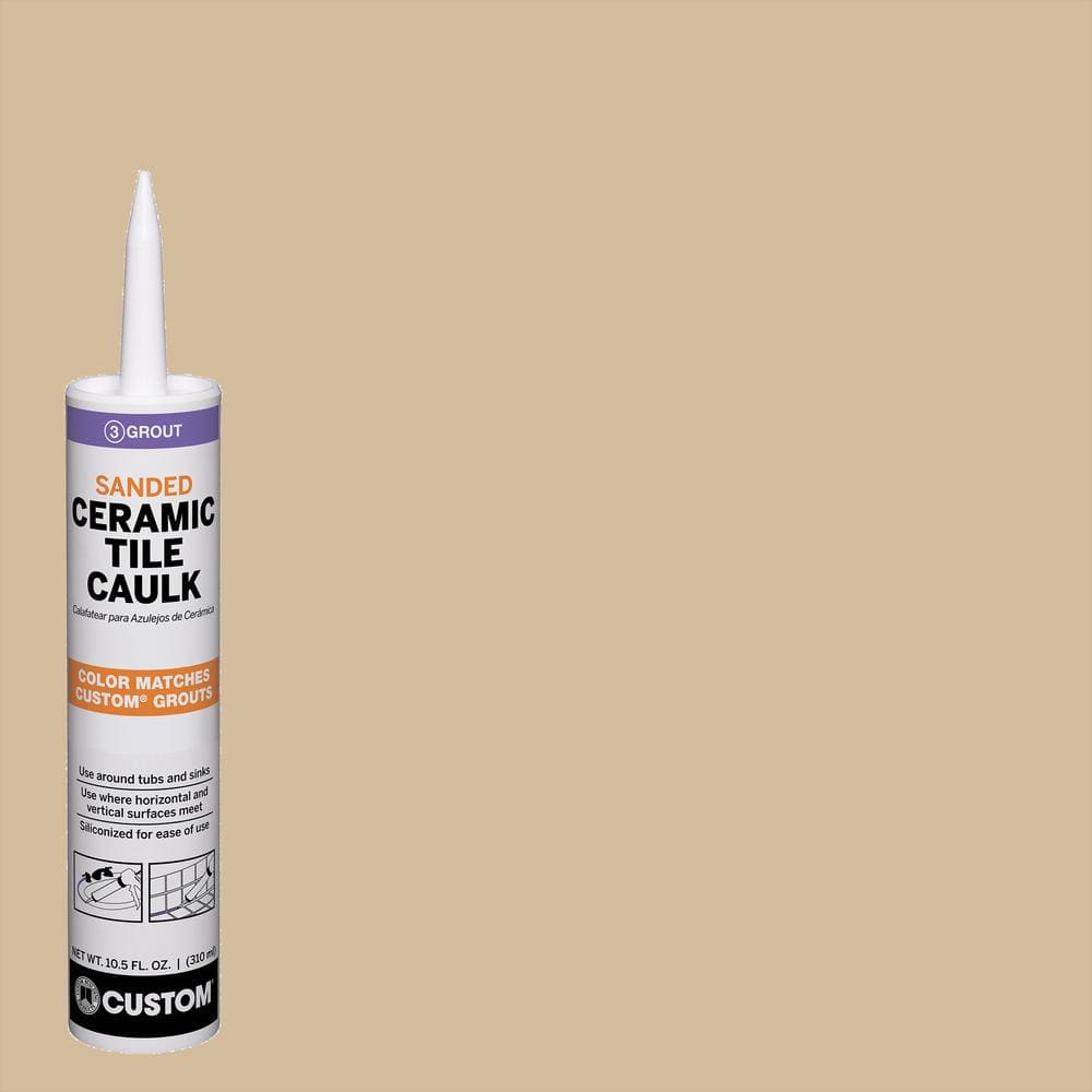 Custom Building Products Polyblend #122 Linen 10.5 oz. Sanded Ceramic ...