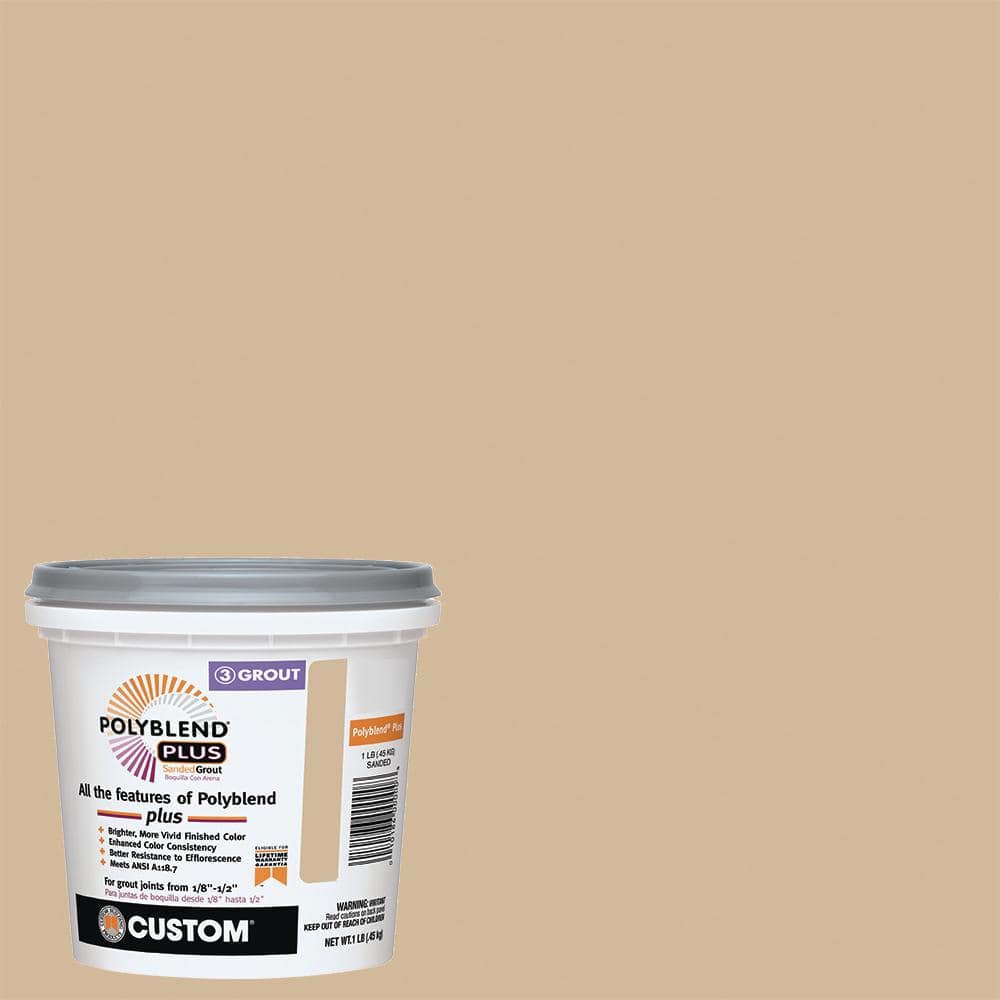 Custom Building Products Polyblend Plus #122 Linen 1 lb. Sanded Grout ...