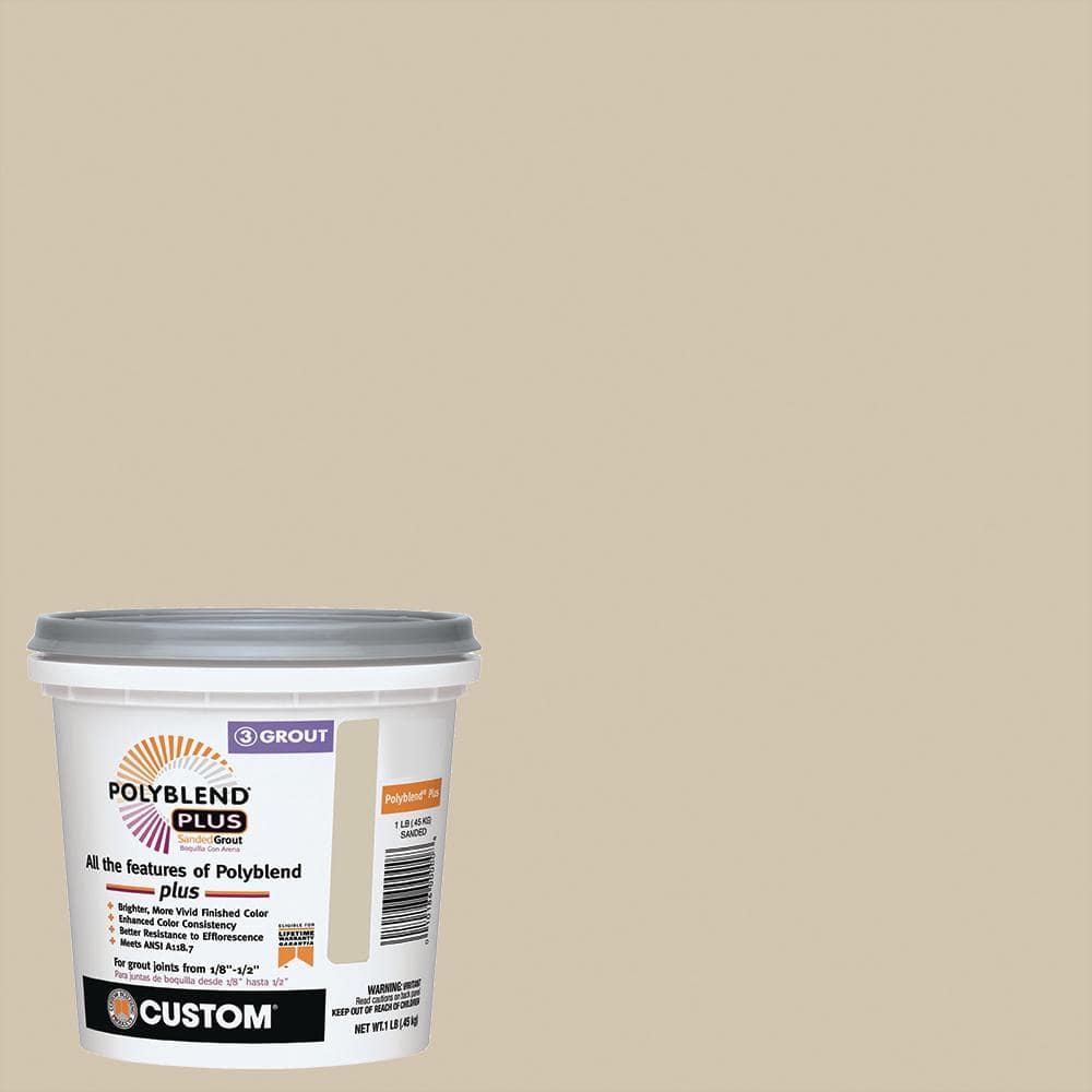 Custom Building Products Polyblend Plus #382 Bone 1 lb. Sanded Grout ...