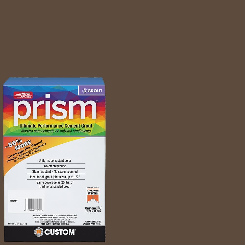 Custom Building Products Prism #646 Coffee Bean 17 lb. Ultimate Perfor ...