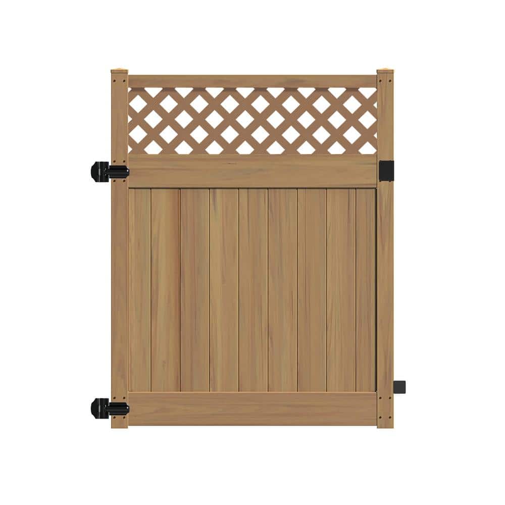 Barrette Outdoor Living Carlsbad Cypress Vinyl Fence Gate 5x6 ft ...