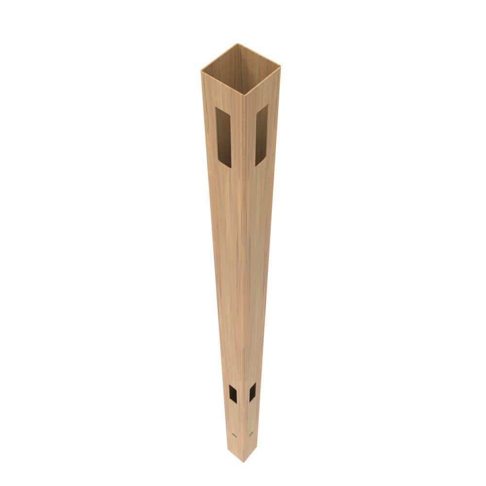 Barrette Outdoor Living Cypress Vinyl Corner Fence Post - 5" x 5" x 10 ...