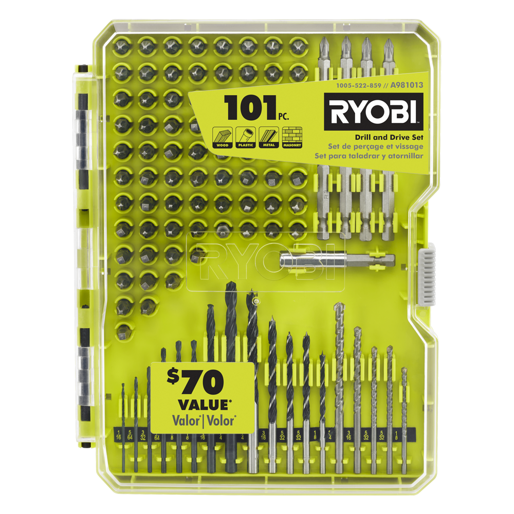 RYOBI 101-Piece Drill and Drive Set – Super Arbor