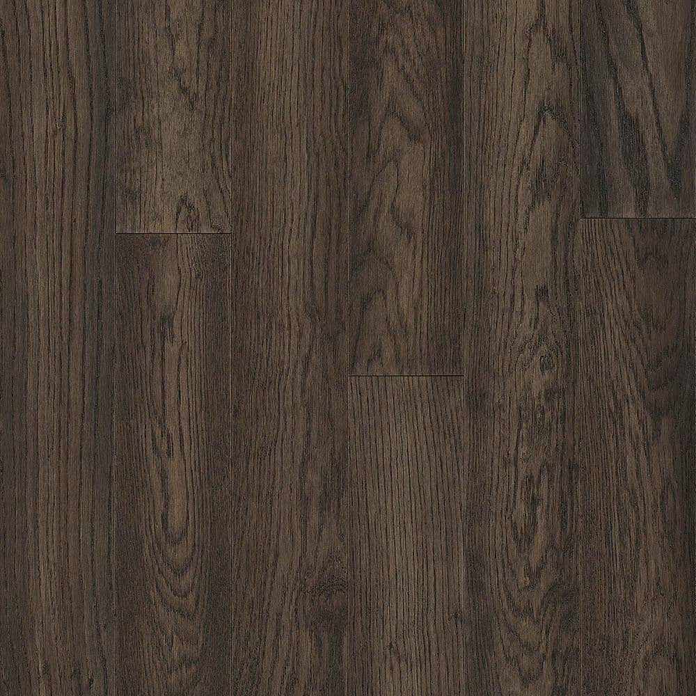 Bruce Hydropel Dark Brown Oak 7/16 in. T x 5 in. W Waterproof Click Lo ...