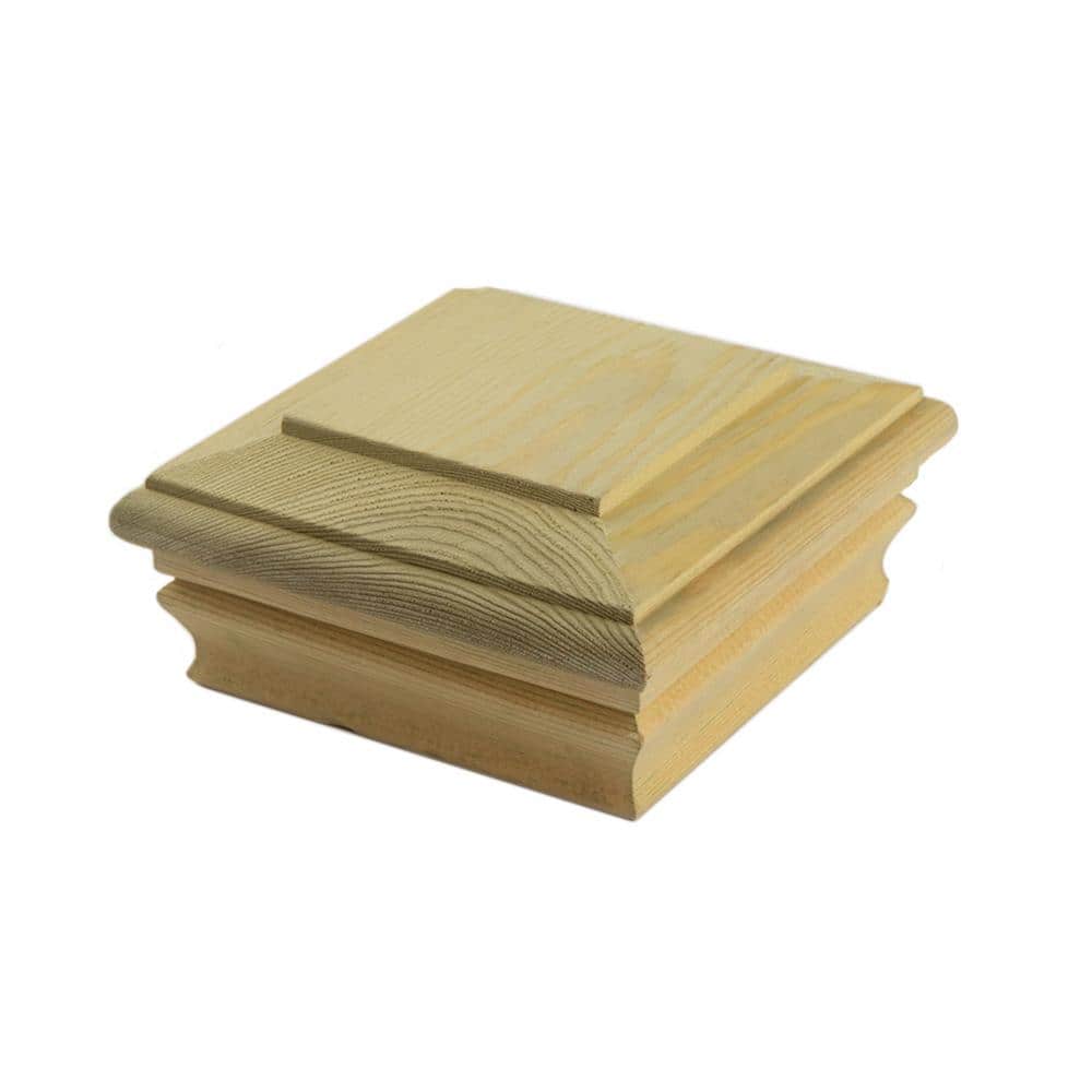 4 in. x 4 in. Hampton Flat Top Cedar Post Cap – Super Arbor