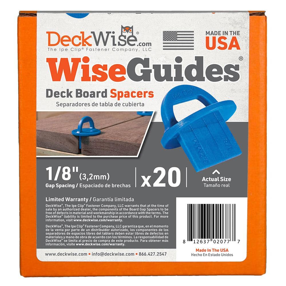 DeckWise WiseGuides 1/8 in. Gap Deck Board Spacer for Hidden Deck Fast ...