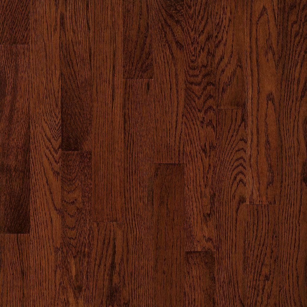 Bruce American Originals Deep Russet Oak 3/8 in. T x 3 in. W T+G Smoot ...