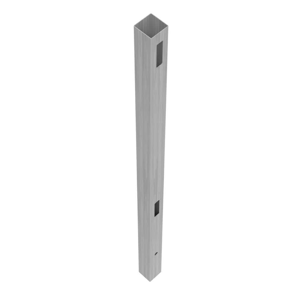 Barrette Outdoor Living Linden 108" Driftwood Gray Vinyl Fence End Pos ...