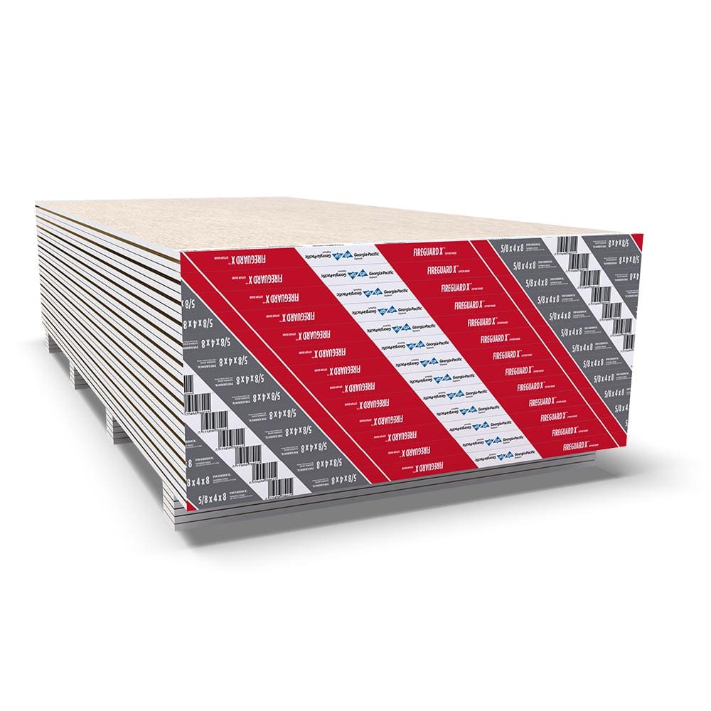 5/8 in. x 4 ft. x 12 ft. Fire-Rated Type X Gypsum Wallboard – Super Arbor